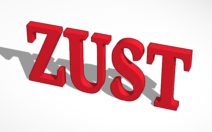 3D design ZUST创客俱乐部自由练习 - Tinkercad