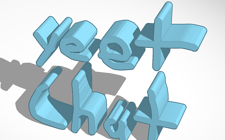 3D design yeet chat | Tinkercad