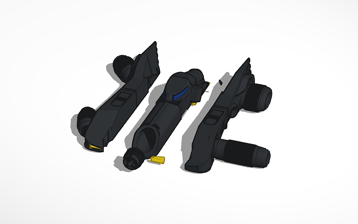 3D design Broken batmobile | Tinkercad