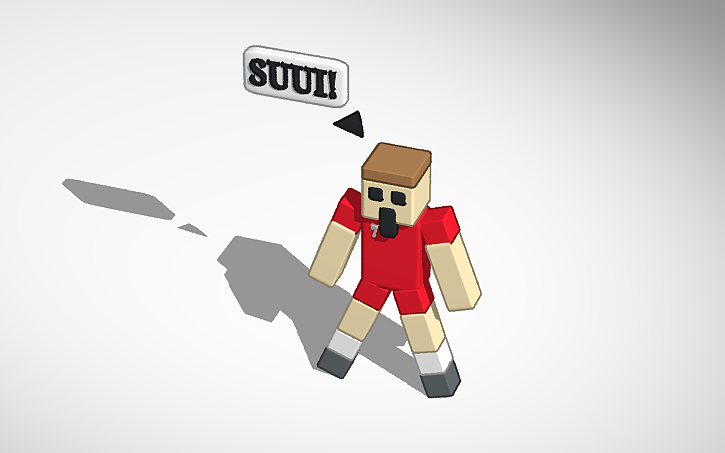 3D design Ronaldo SUUI! - Tinkercad