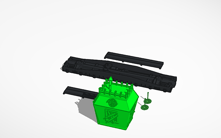 3D design #Tinktober PART 1 HAUNTED TRAIN BLACK - Tinkercad