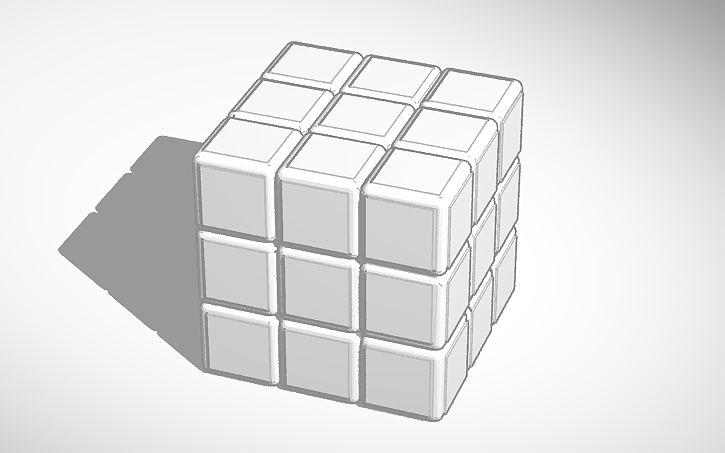 3D design Rubix cube - Tinkercad