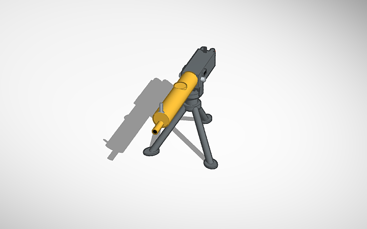3D design Dead Rails Maxim Gun - Tinkercad