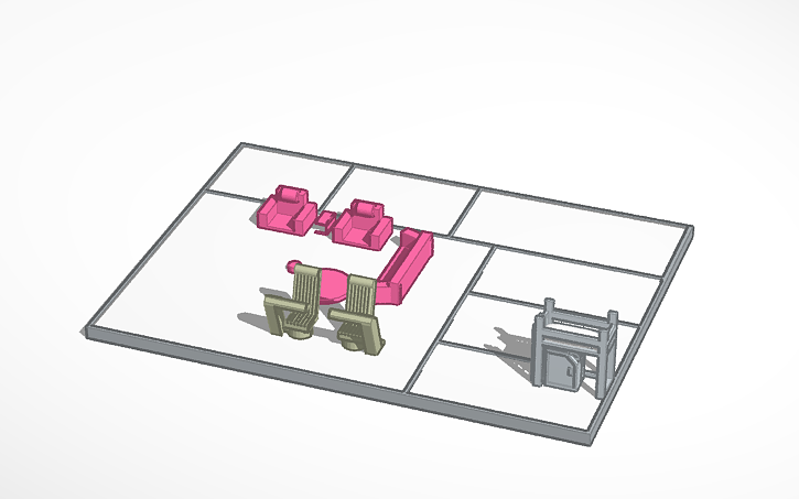 3D design second floor - Tinkercad
