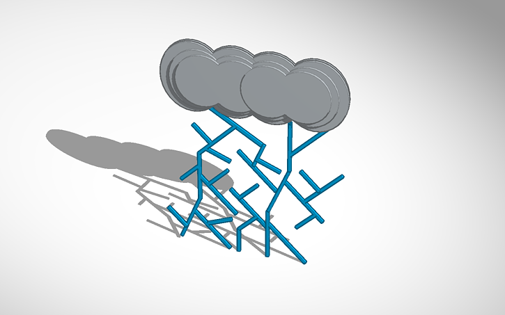 3D design lightning - Tinkercad