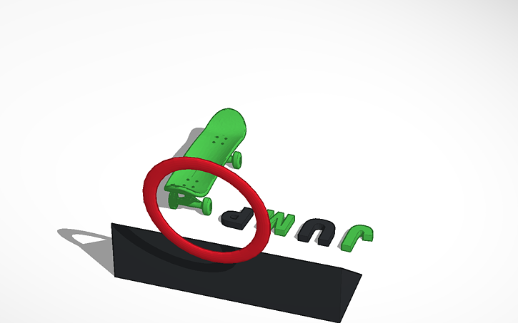 3D design Tech Deck | Tinkercad