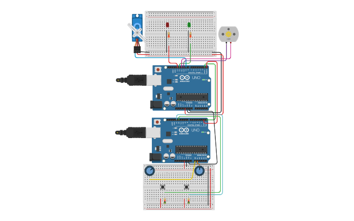 Circuit design SPI - Tinkercad