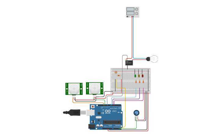 Circuit design Lâmpada Automática - Tinkercad