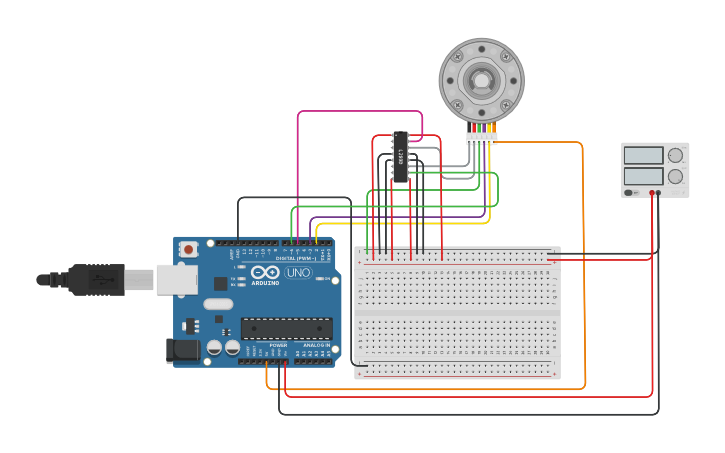 Circuit design encoder - Tinkercad