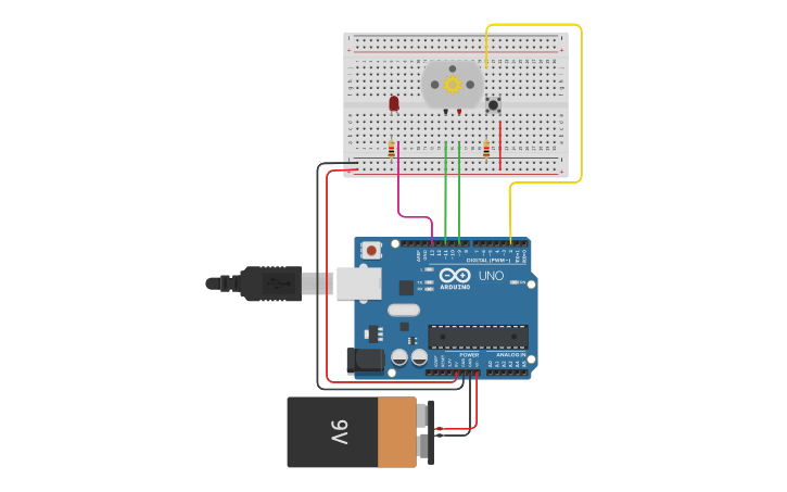 Circuit design MECHENG201 - Skylight Shutters Demo | Tinkercad