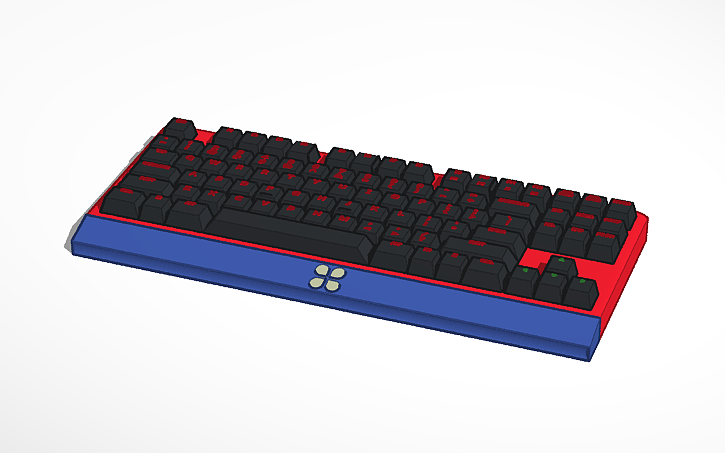 3D design 80% Gaming Keyboard - Standard - Tinkercad