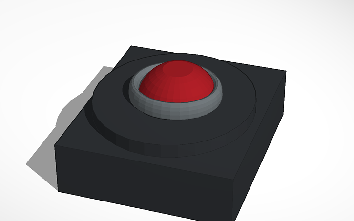 3D design Red button | Tinkercad