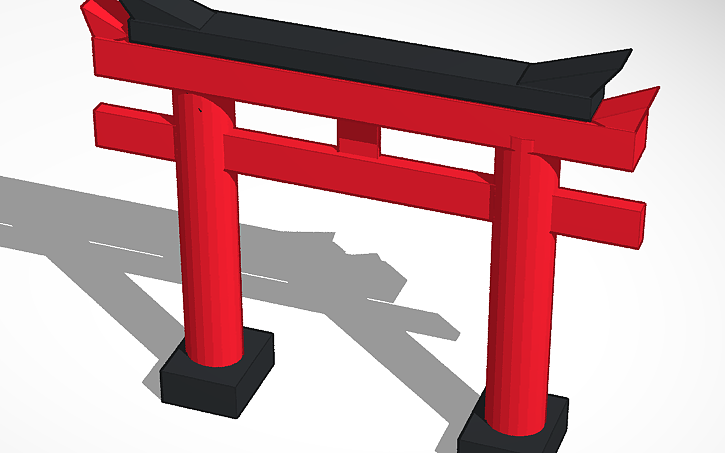 3D design land mark in japan - Tinkercad