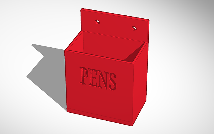 3D design PEN HOLDER - Tinkercad