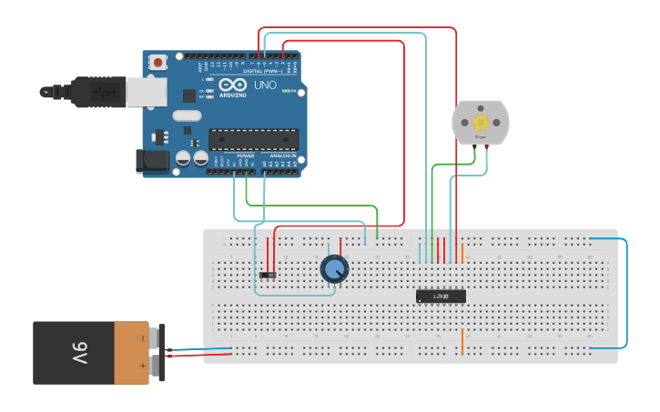Circuit design rb_muhammad Fadhil_123120066_modul 5 - Tinkercad
