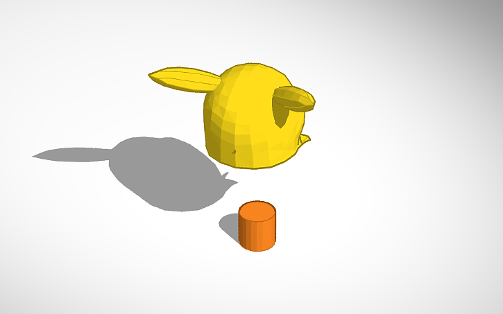 3D design 1d03 Pikachu - Tinkercad