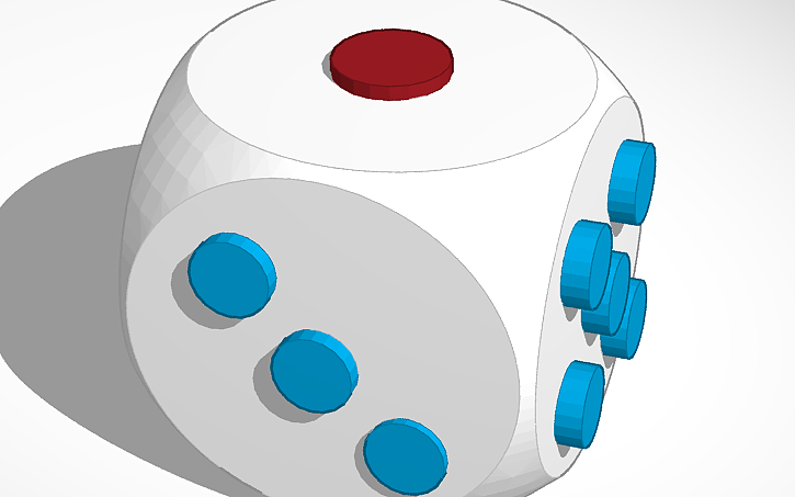 3D design DOTTED DICE | Tinkercad