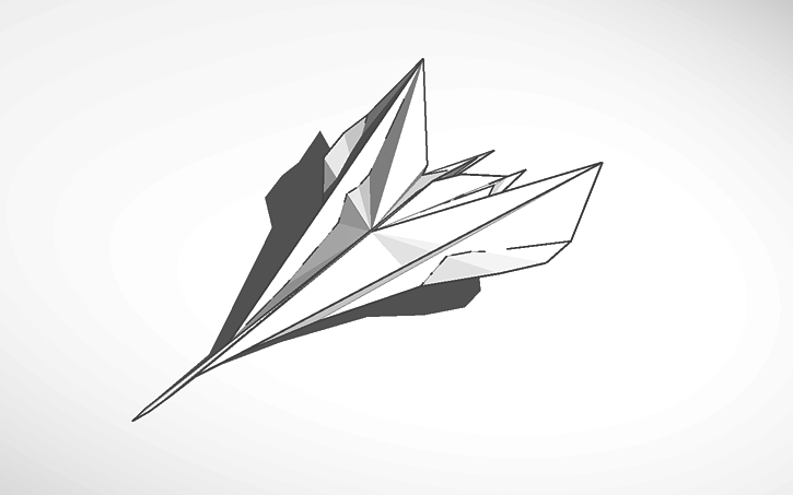 3D design Paper Airplane | Tinkercad