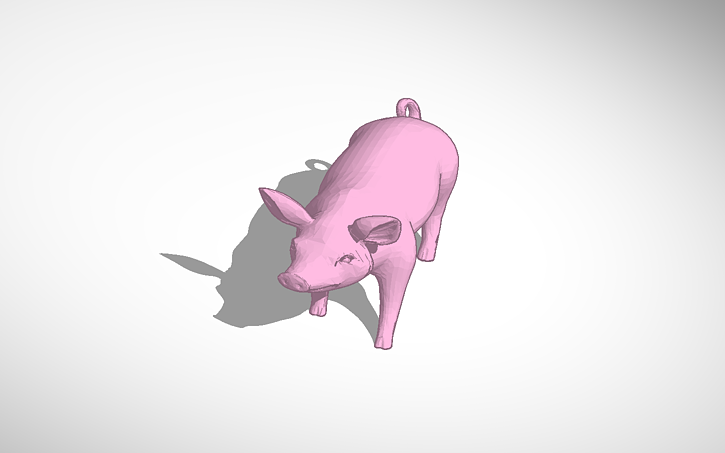 3D design Pink Piece - Tinkercad