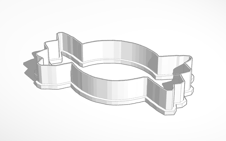 3D design Candy Cookie Cutter - Tinkercad