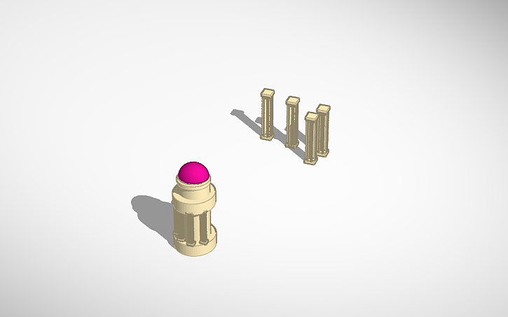3d Design Repeating Columns Tinkercad