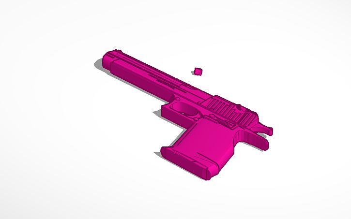 3D design deagle - Tinkercad