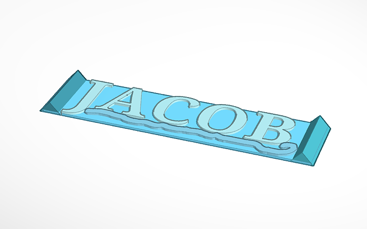 3D design Name Tag | Tinkercad