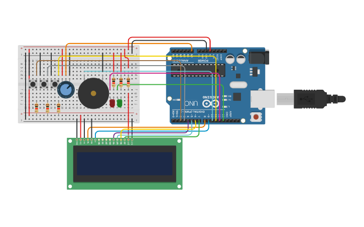 Circuit design Alarm Clock Project - IT-Kariera - Tinkercad