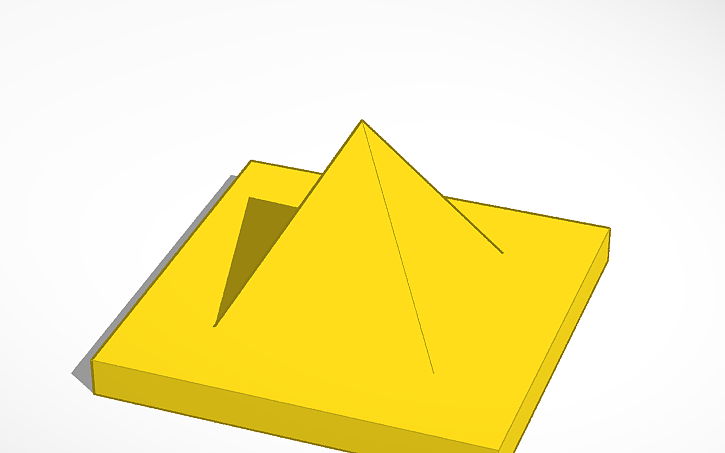 3D design pyramid - Tinkercad