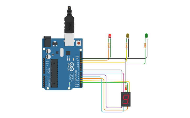 Circuit design GROUP 1 ROBOTICS OUTPUT - Tinkercad