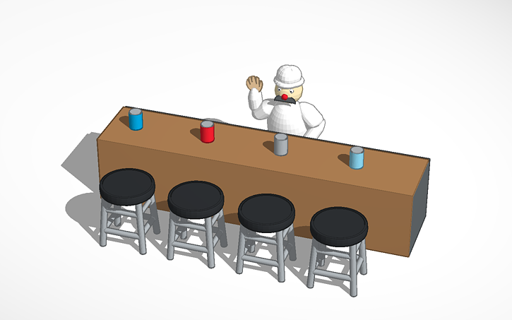 3D design bar - Tinkercad