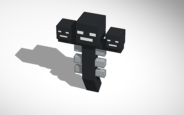 3D design Minecraft wither | Tinkercad