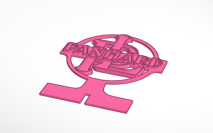 3D design Panhard Club Logo | Tinkercad