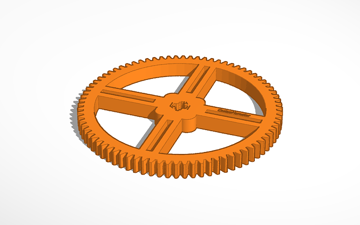 3D design 80-Tooth Lego-Compatible Gear - Tinkercad