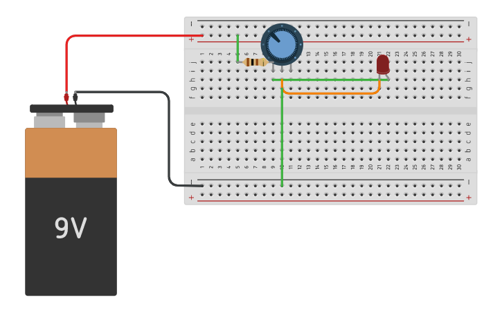 Circuit design Voltage Dividers | Tinkercad