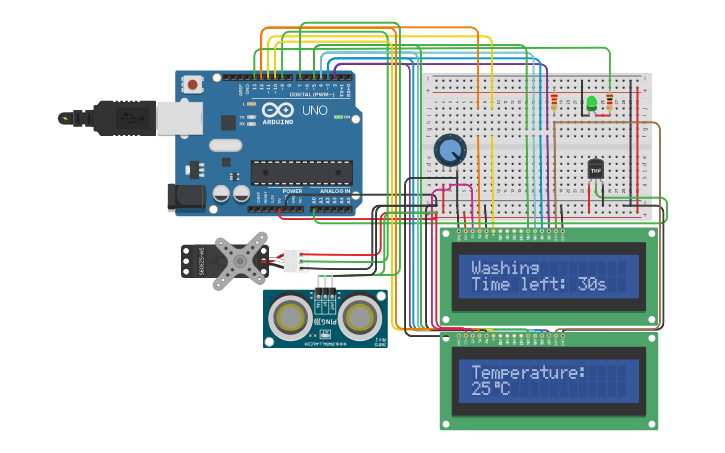 Circuit design CPE301 Project | Tinkercad