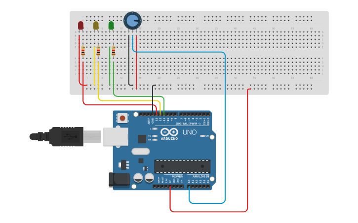 Circuit design SECUENCIA_LEDS - Tinkercad