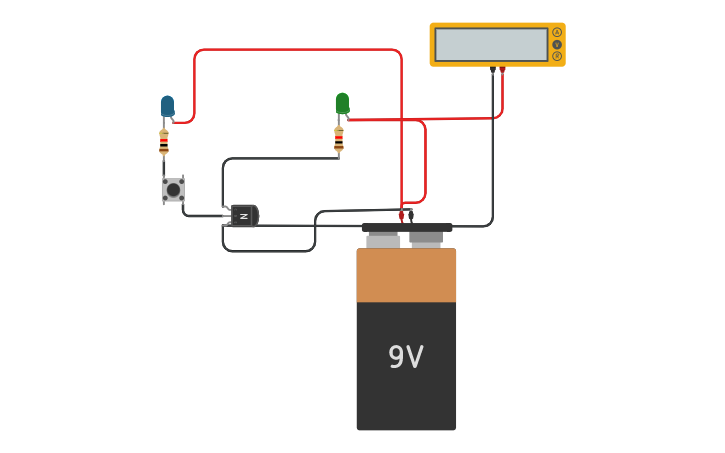 Circuit design NPN Transistor - Tinkercad