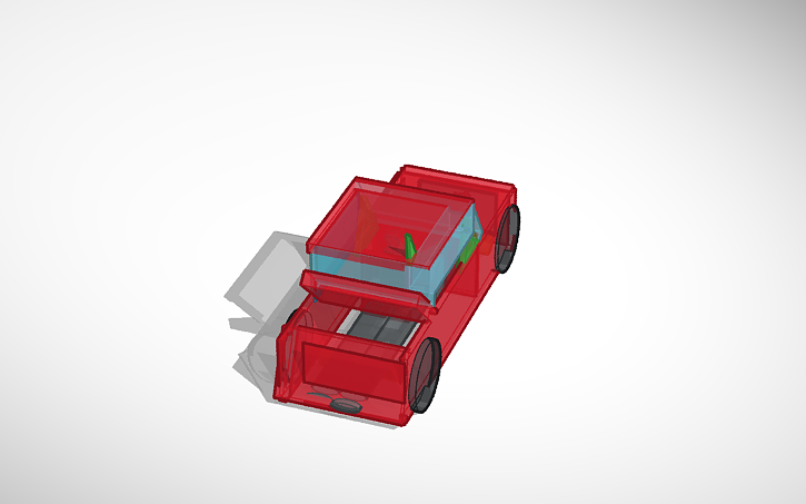 3D design car inside - Tinkercad