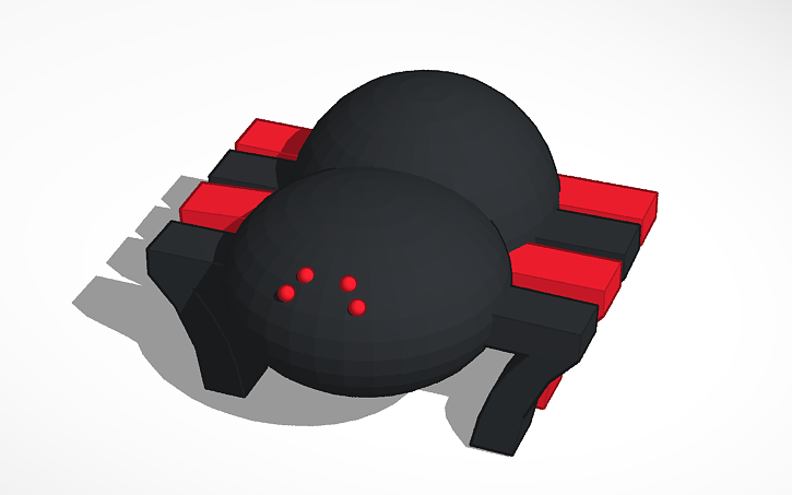 3D design spider - Tinkercad
