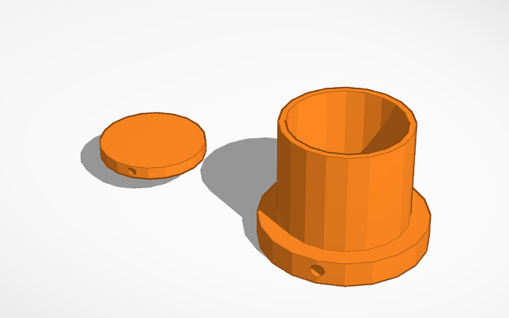 3D design check valve - Tinkercad