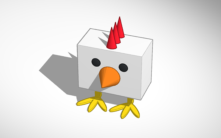 3D design chicken | Tinkercad