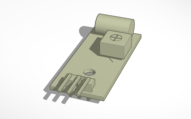 3d Design Vibration Sensor Tinkercad
