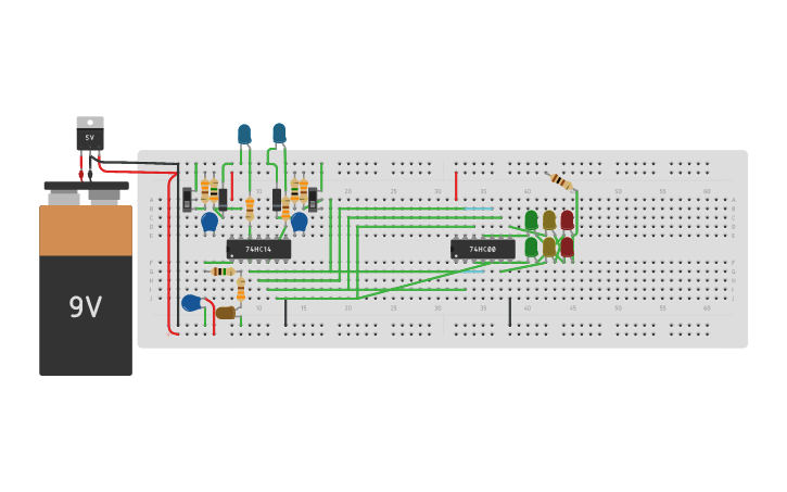 Circuit design LAB 3 CD UFABC | Tinkercad