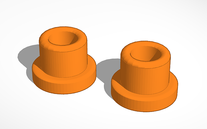 3D design silentbloc radiateur nissan NX - Tinkercad