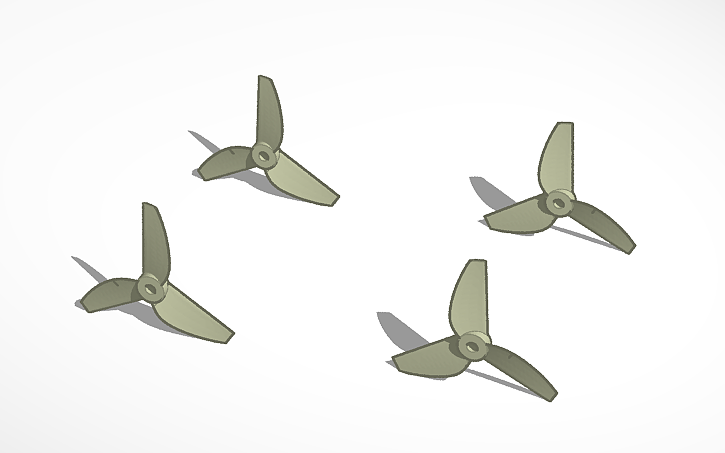 3D design Drone Propellers - Tinkercad
