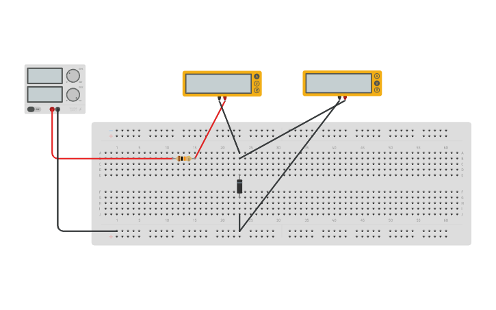 Circuit design v-I zener diode | Tinkercad