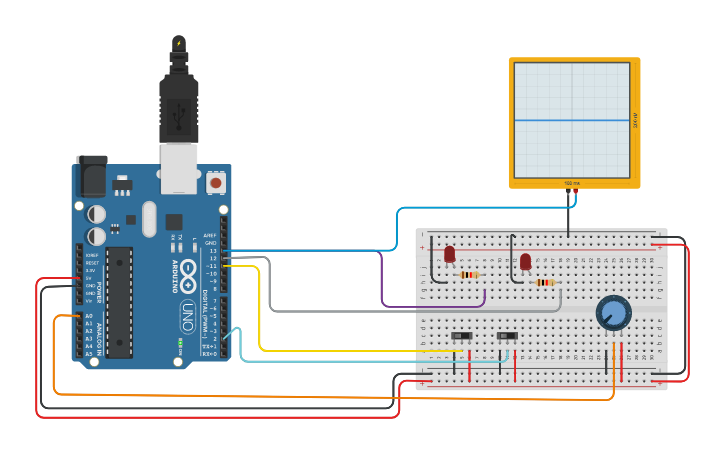Circuit design AUTOmatic lightning - Tinkercad