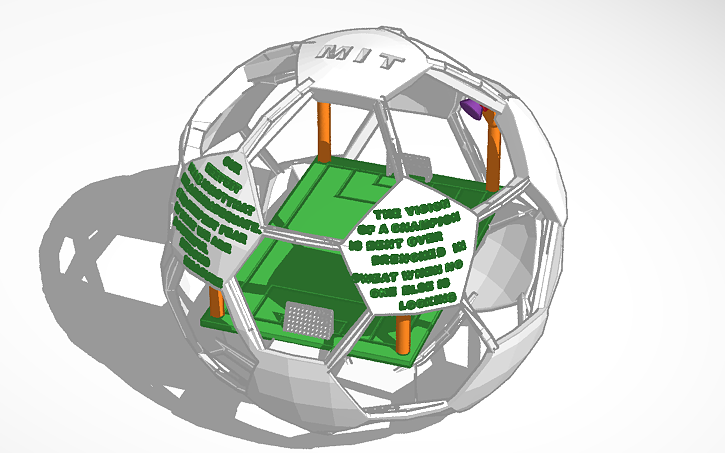 3D design Soccer Field - Tinkercad