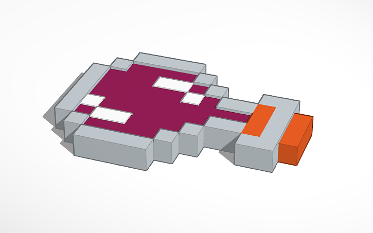 3D design Minecraft potion - Tinkercad